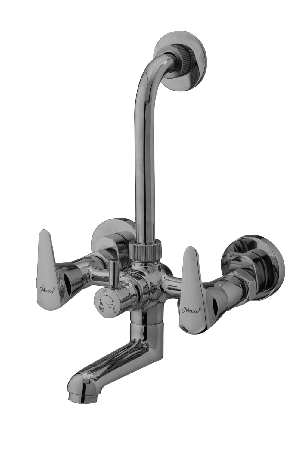 Wall Mixer 2in1 with bend - Metro