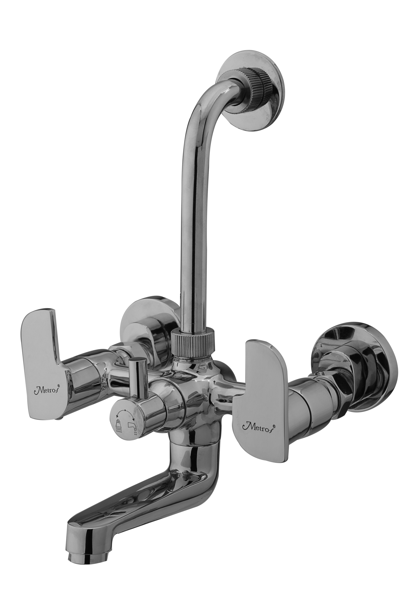 Wall Mixer 2in1 with bend - Metro